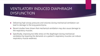 COMPLICATIONS OF Mechanical ventilations | PPTX