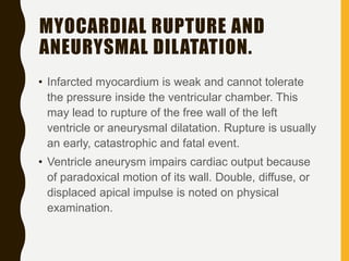 Complications of myocardial infarction | PPTX | Heart and ...