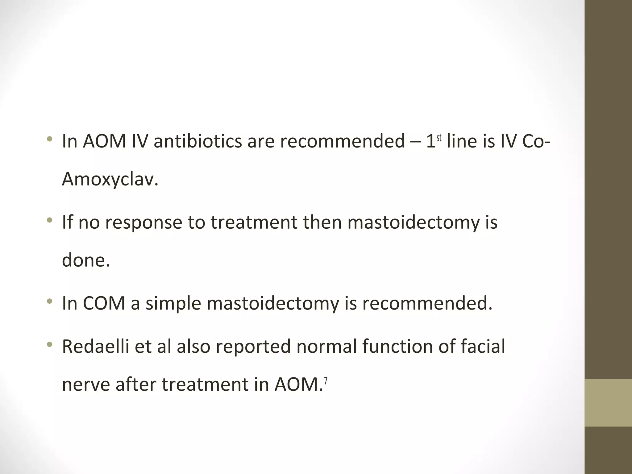 Complications of chronic otitis media | PPT