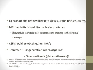 Complications of chronic otitis media | PPT