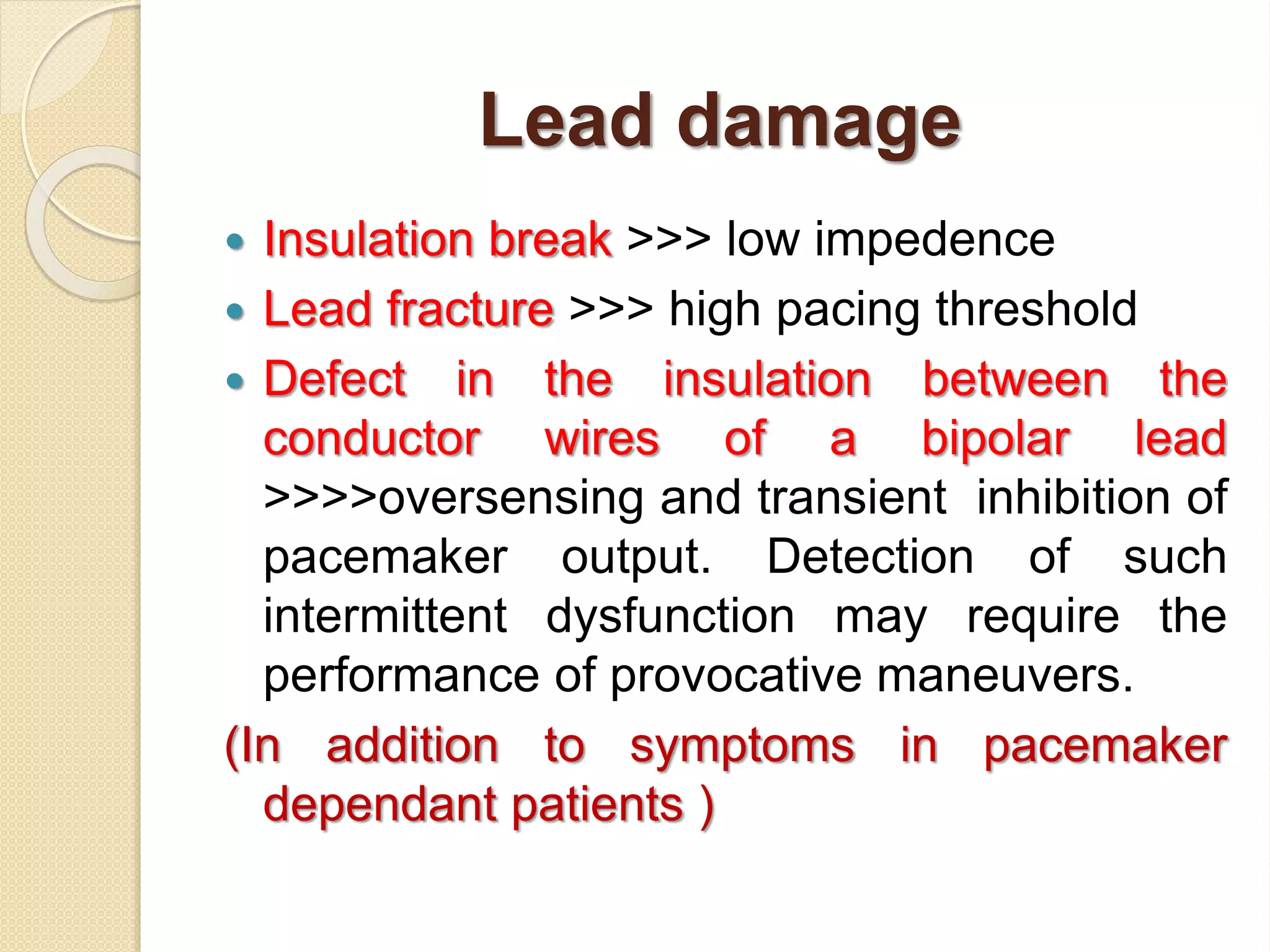 Complications of pacemaker implantation. Waleed Roshdy | PPTX