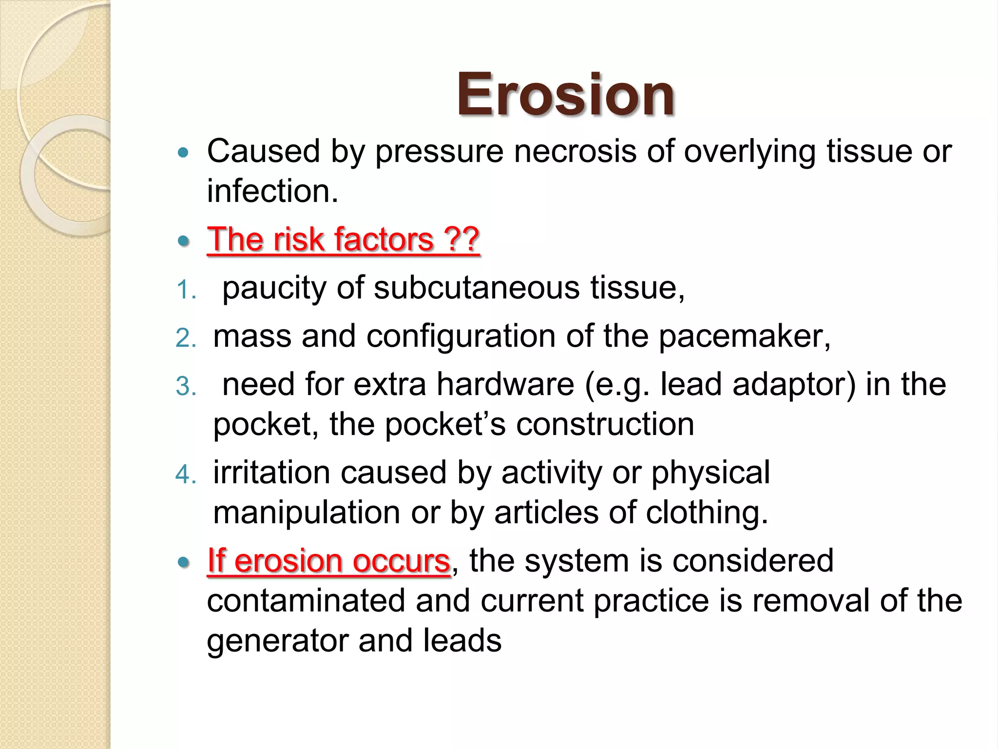 Complications of pacemaker implantation. Waleed Roshdy | PPTX