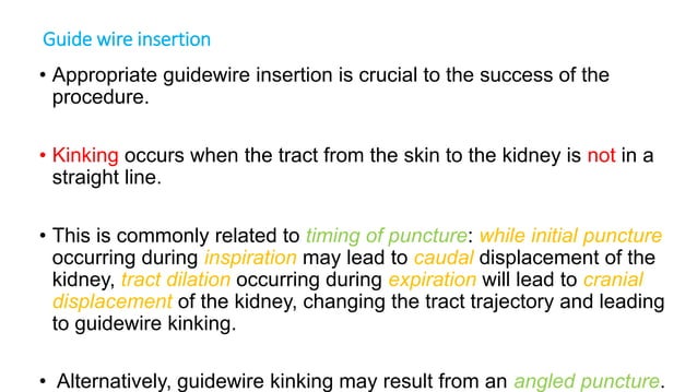 COMPLICATIONS OF PCNL.pptx | First Aid | Injuries