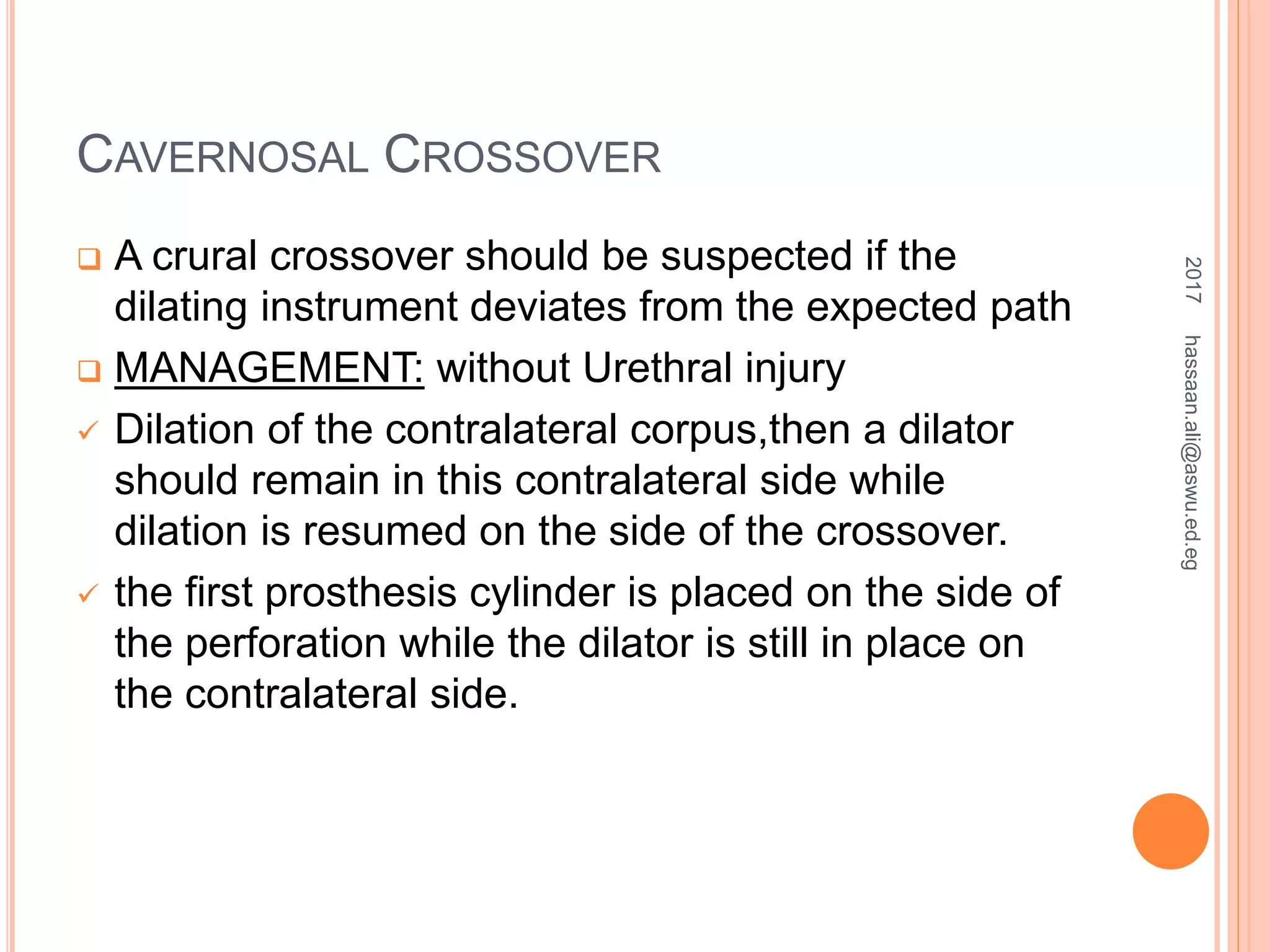 Complications of penile prostheses | PPTX