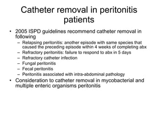 Complications of peritoneal dialysis | PPT