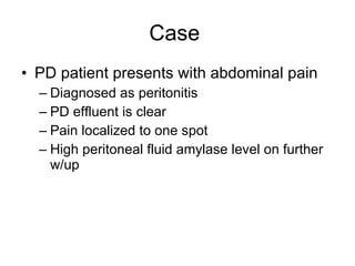 Complications of peritoneal dialysis | PPT