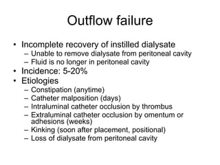 Complications of peritoneal dialysis | PPT