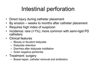 Complications of peritoneal dialysis | PPT