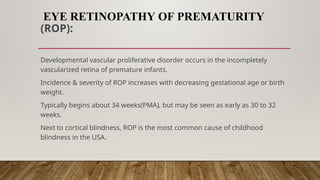 COMPLICATIONS OF PREMATURITY. PPTX prema | PPTX