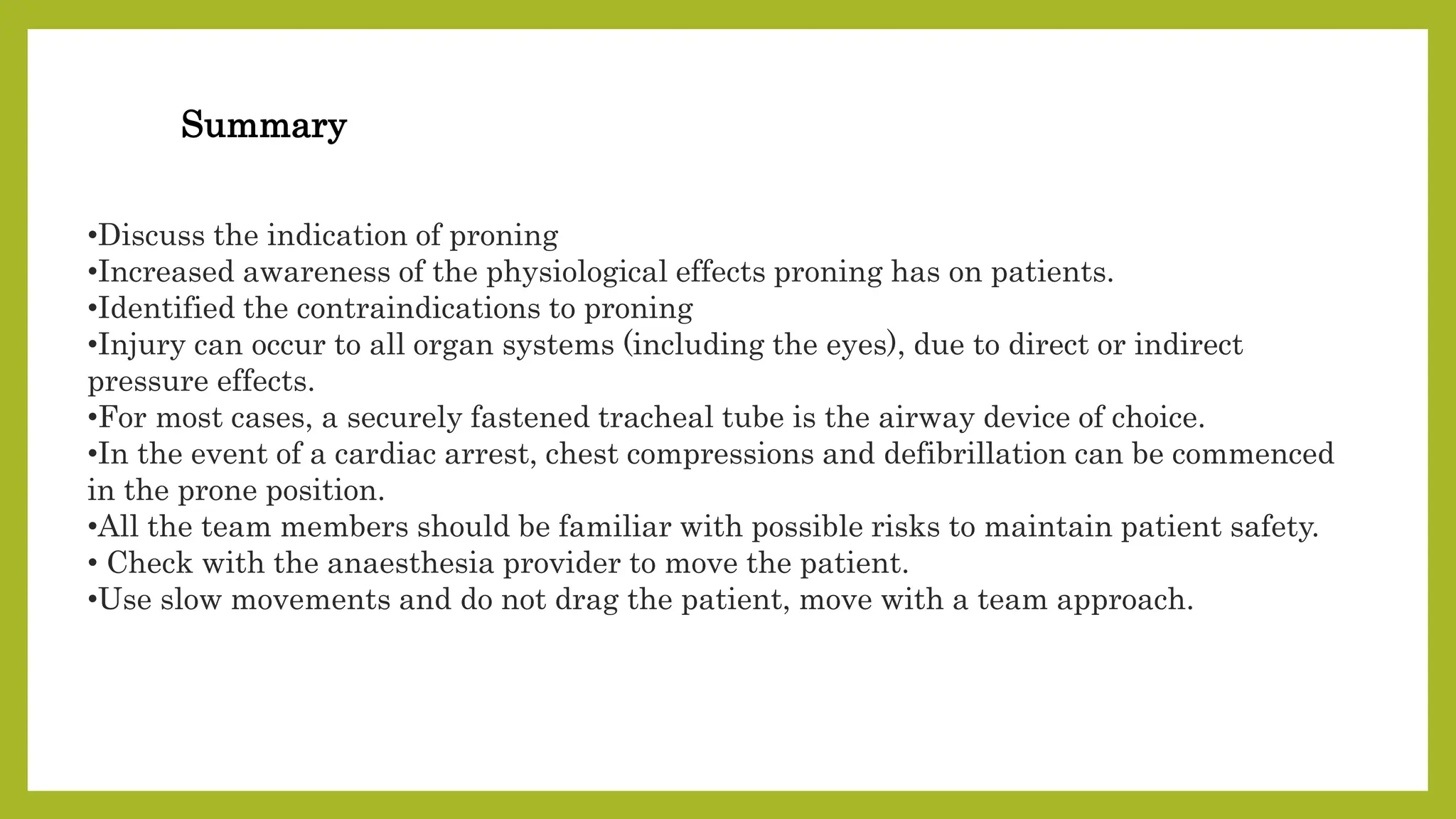 Complications of Prone Position For Anesthetized Patient - Copy.pptx