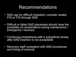Complications of SADs - A Patel.ppt