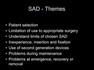 Complications of SADs - A Patel.ppt