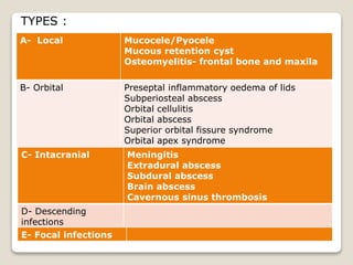 Complications of sinusitis | PPTX
