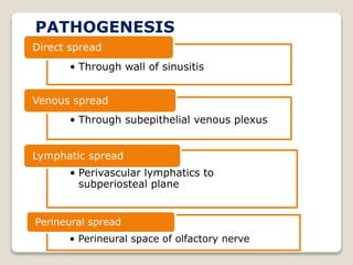 Complications of sinusitis | PPTX
