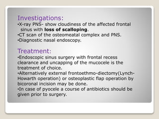 Complications of sinusitis | PPTX