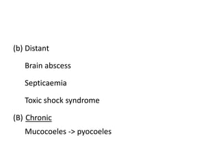 Complications of sinusitis | PPTX
