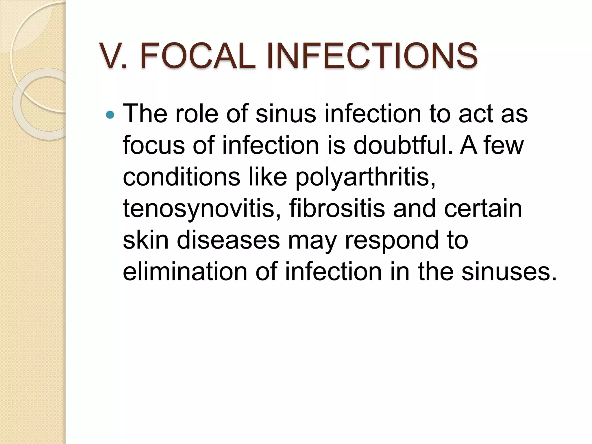 Complications of sinusitis | PPTX | Ear, Nose and Throat Conditions ...