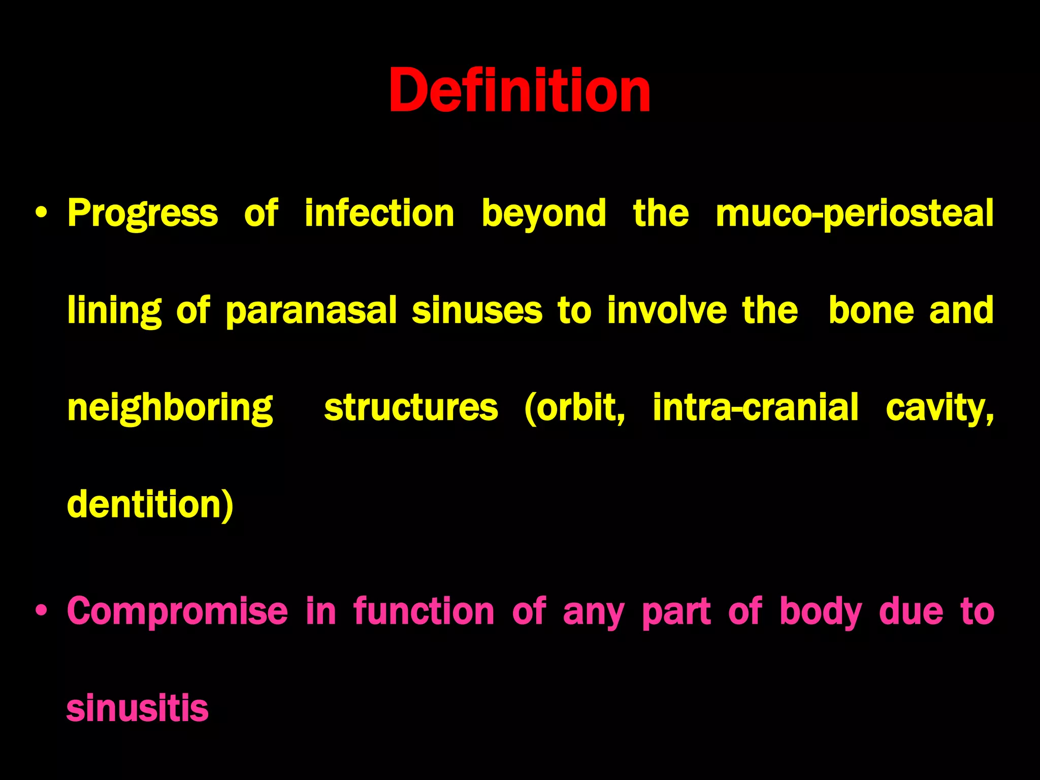 Complications of sinusitis | PPT