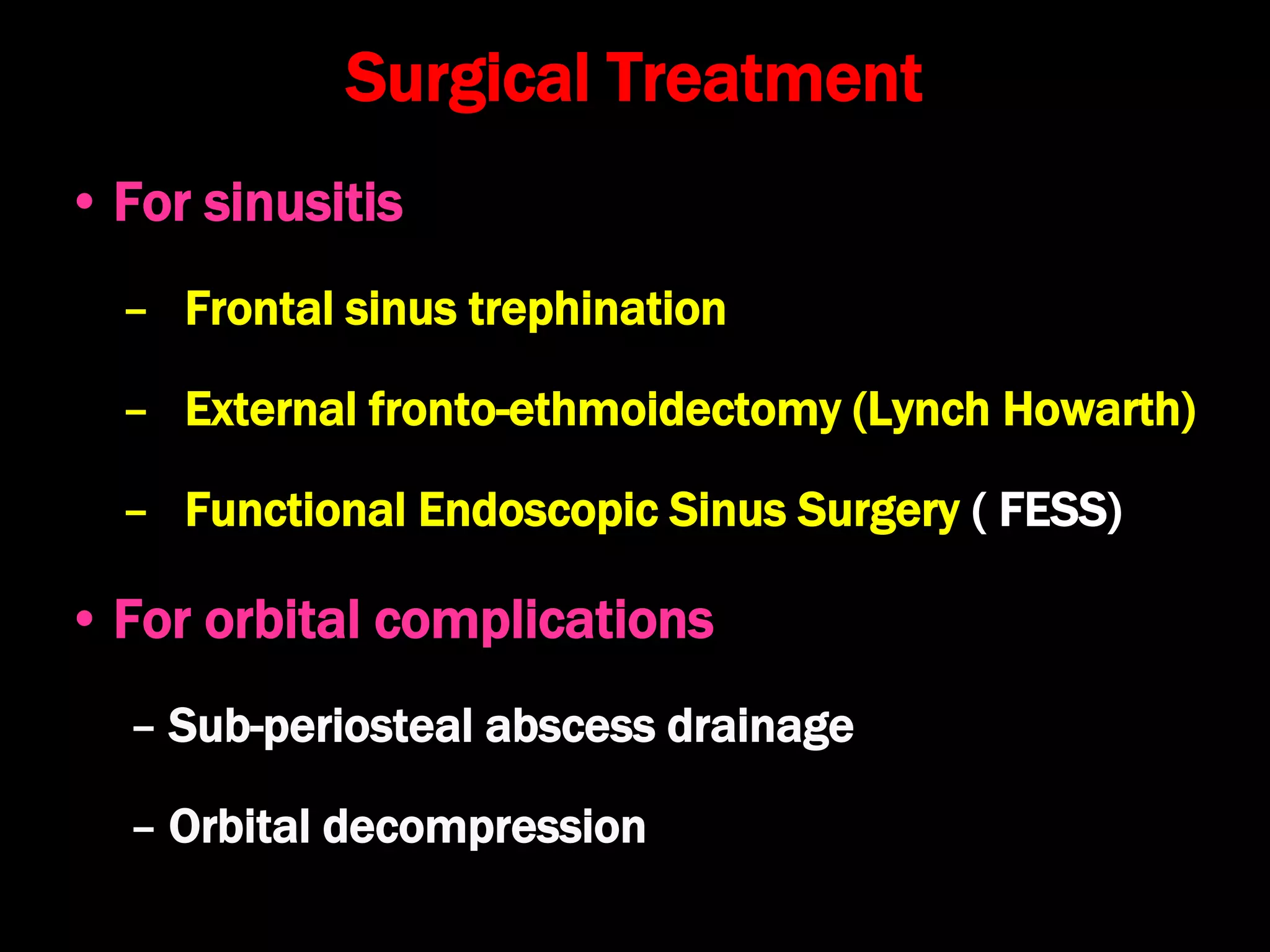 Complications of sinusitis | PPT