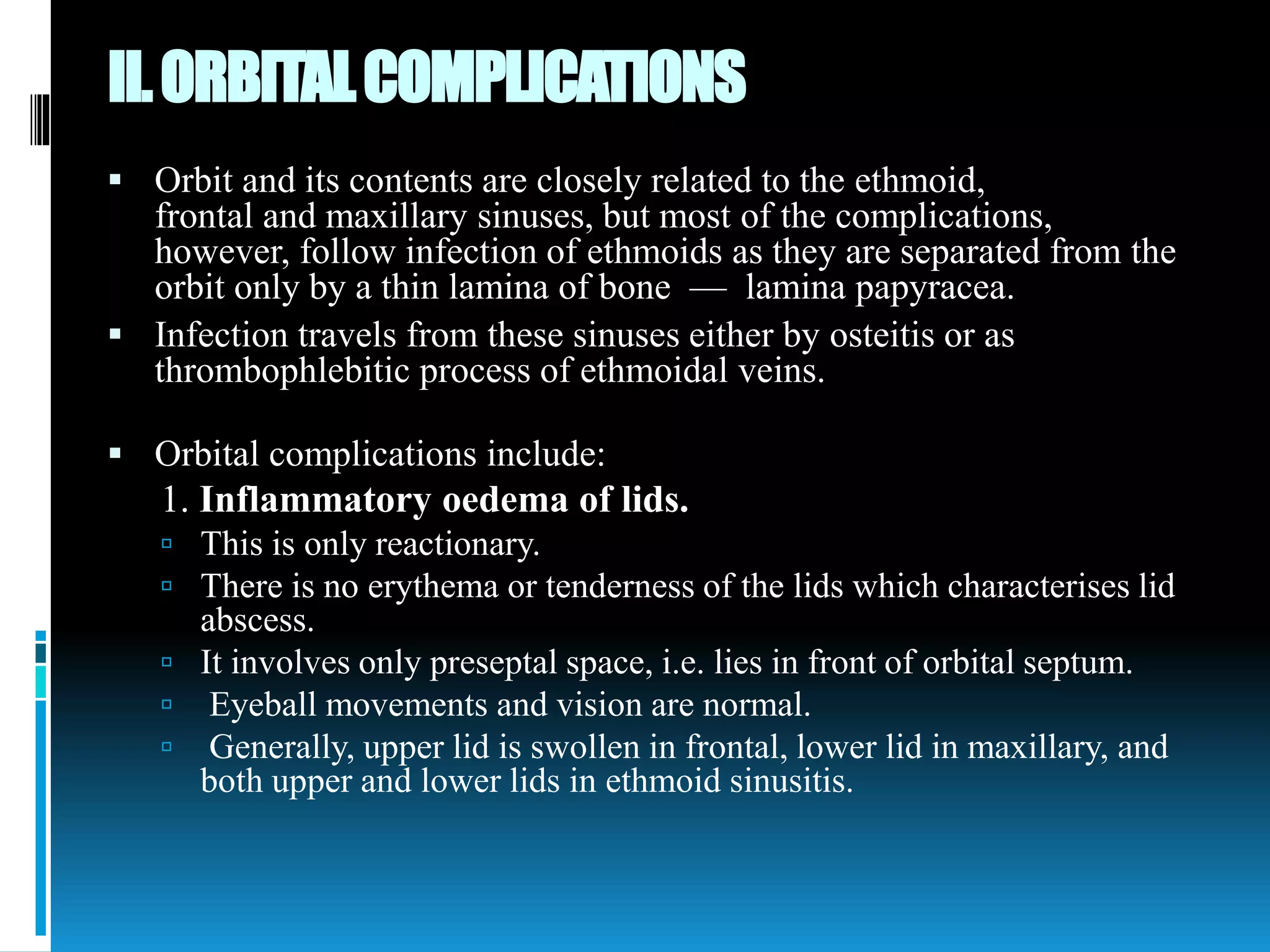 Complications of sinusitis | PPTX