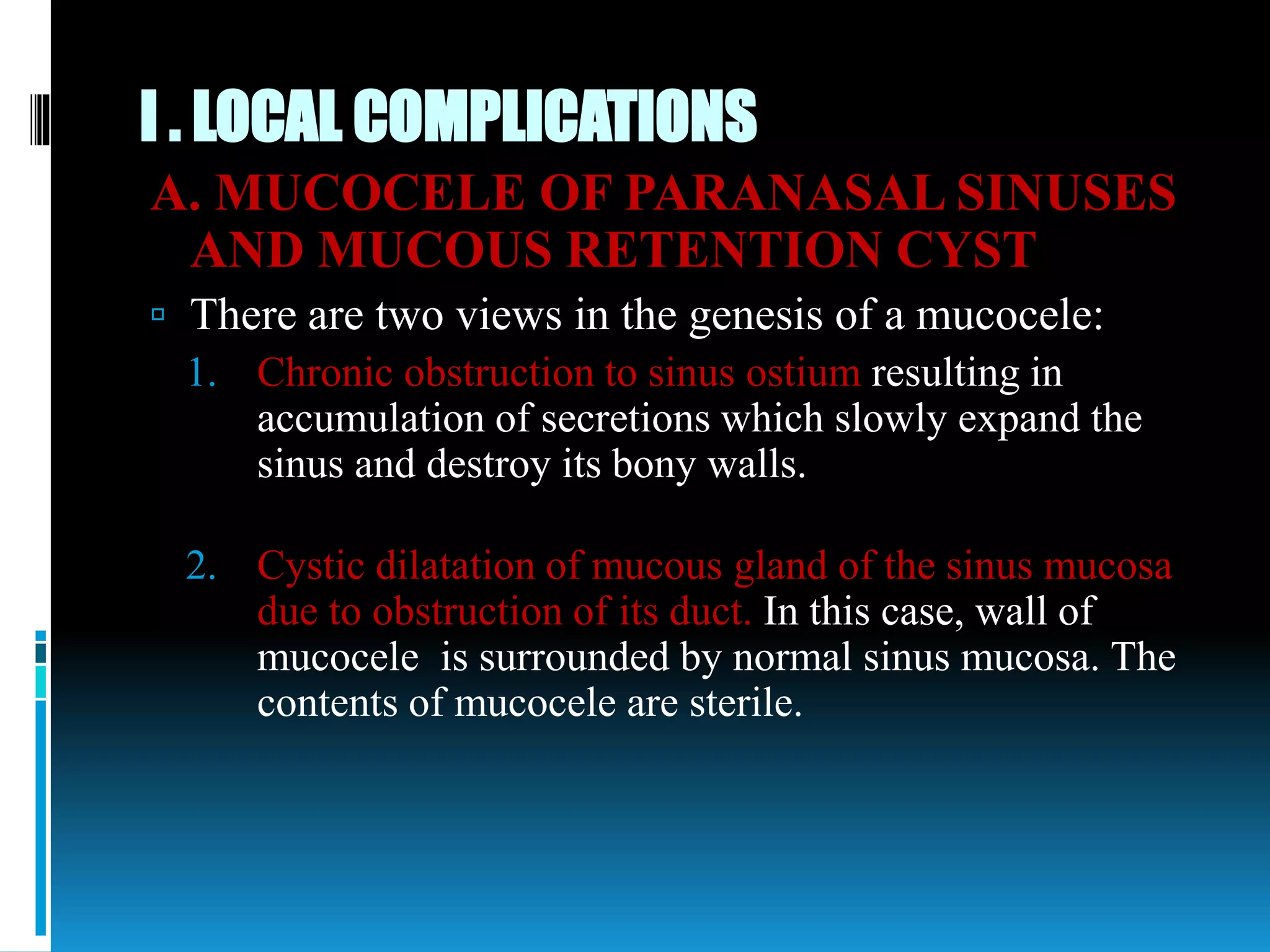 Complications of sinusitis | PPTX