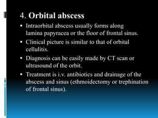 Complications of sinusitis | PPTX