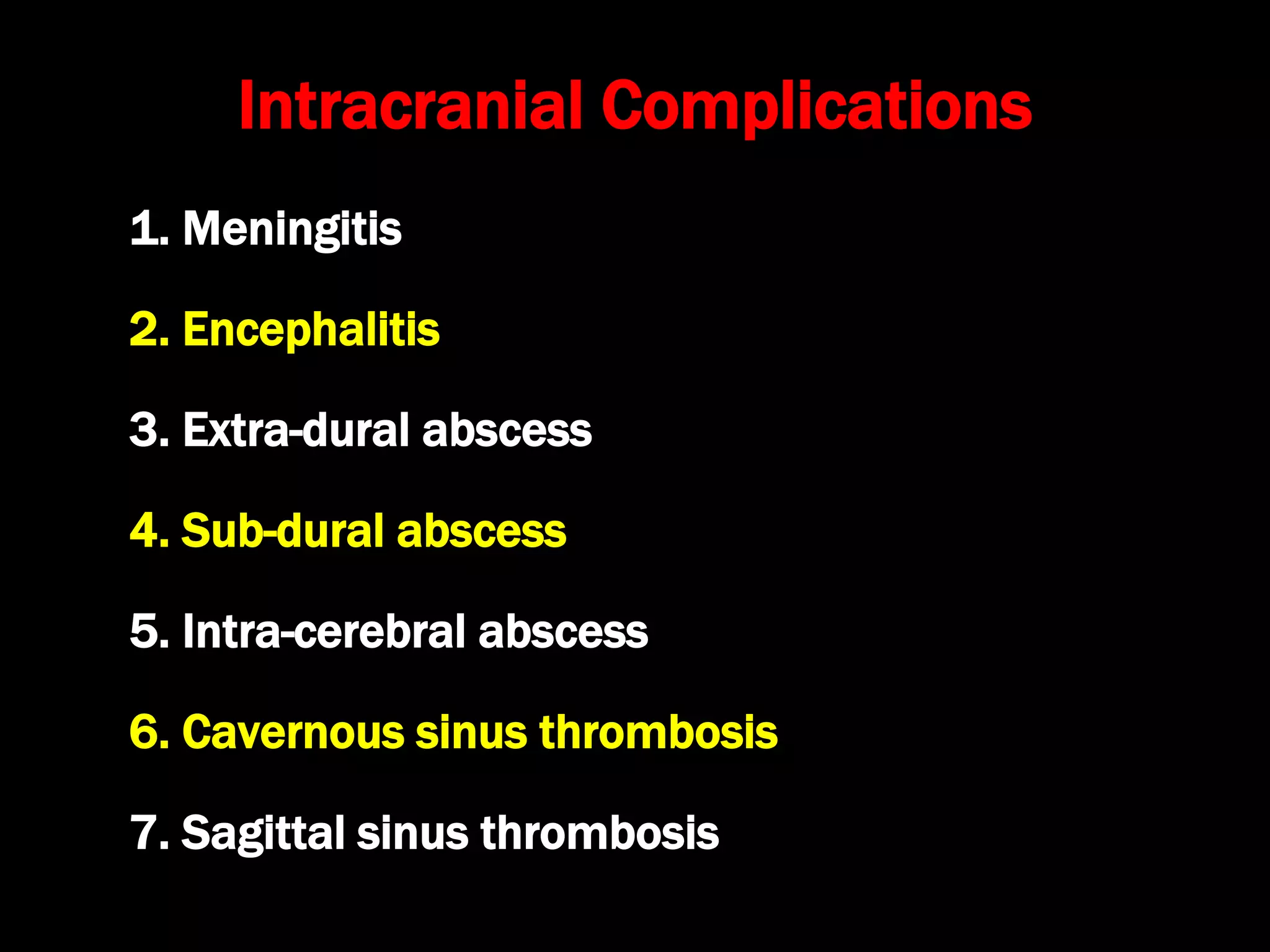 Complications of sinusitis | PPT