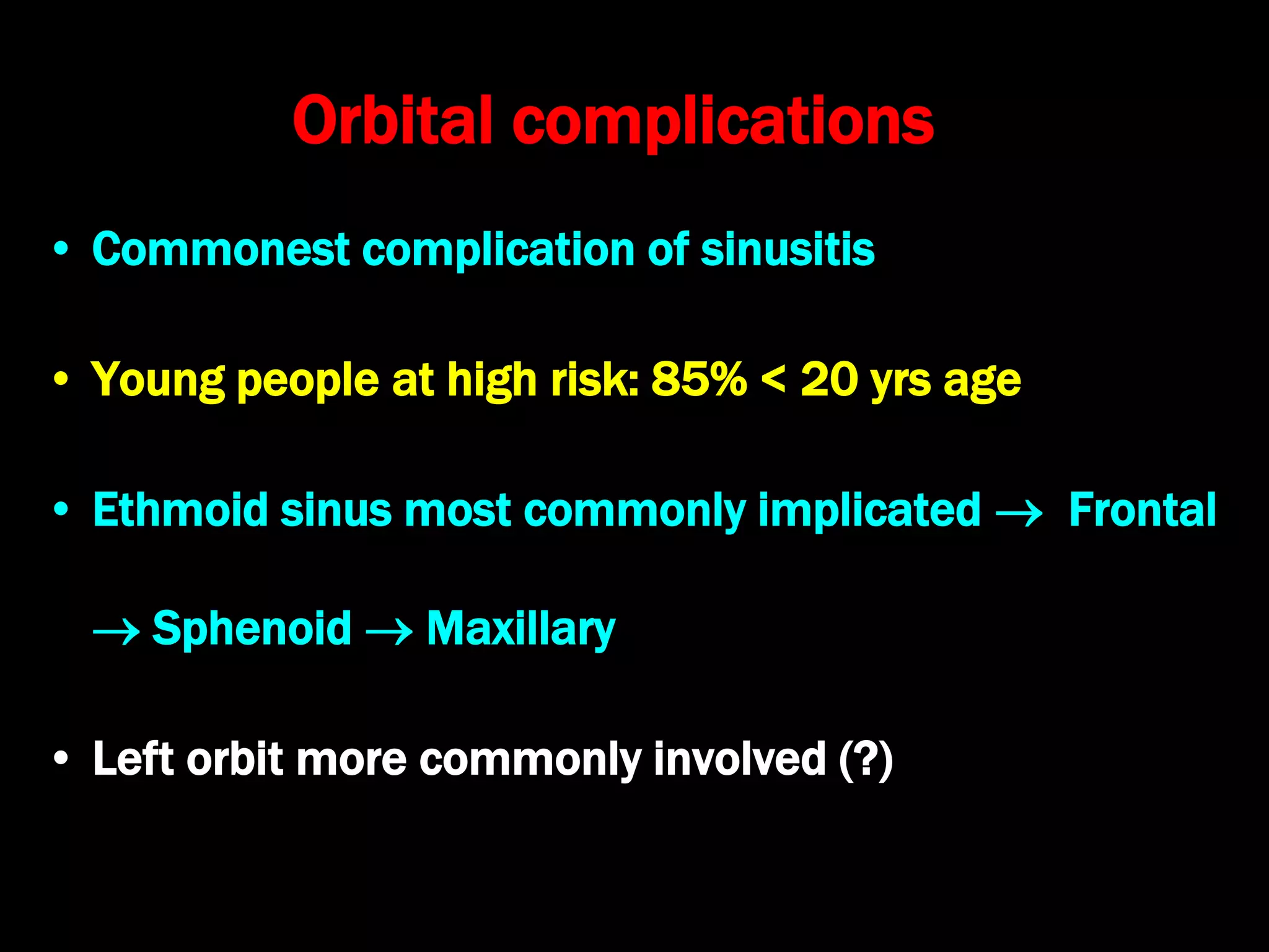 Complications of sinusitis | PPT