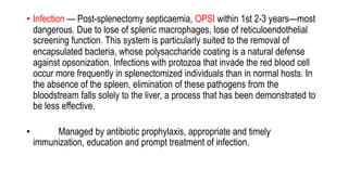 Complications of Splenectomy and Management.pptx