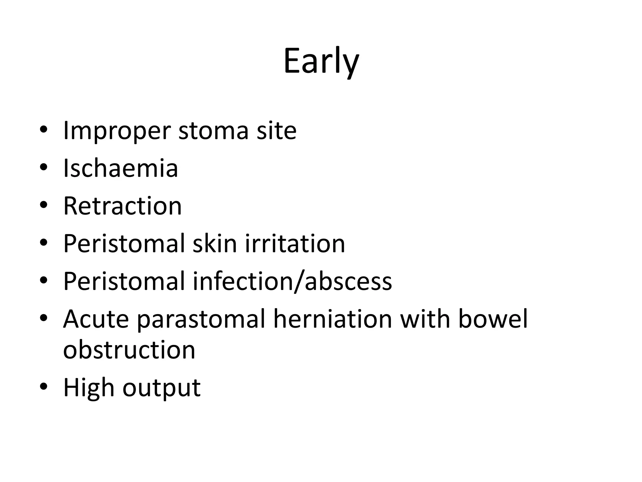 Complications of stoma | PPTX