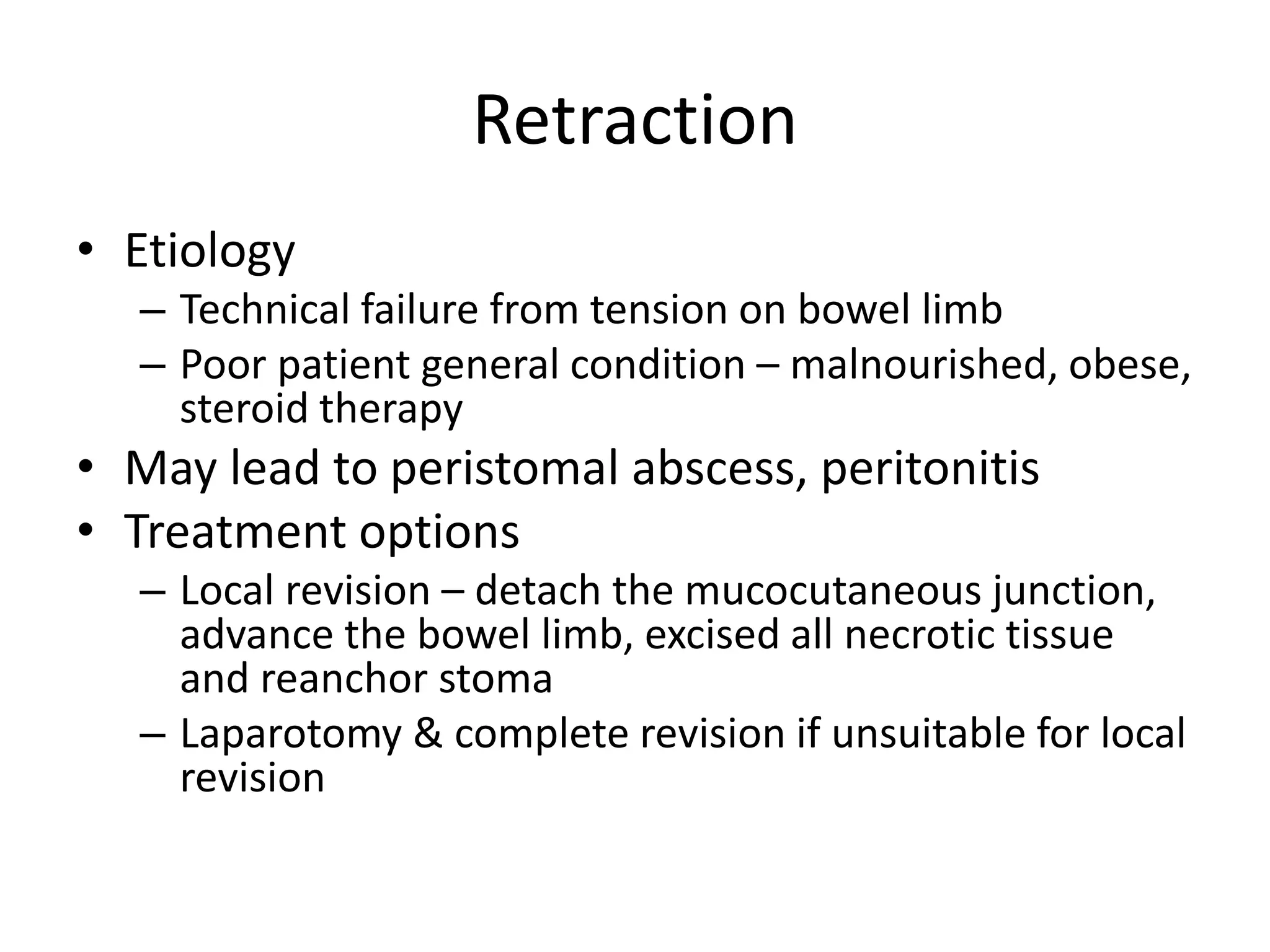 Complications of stoma | PPTX