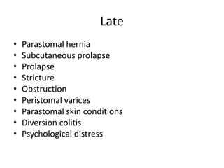 Complications of stoma | PPTX