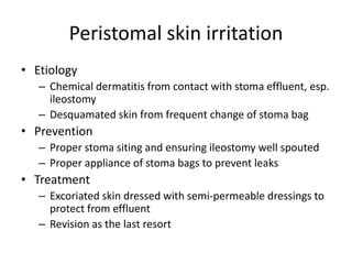Complications of stoma | PPTX