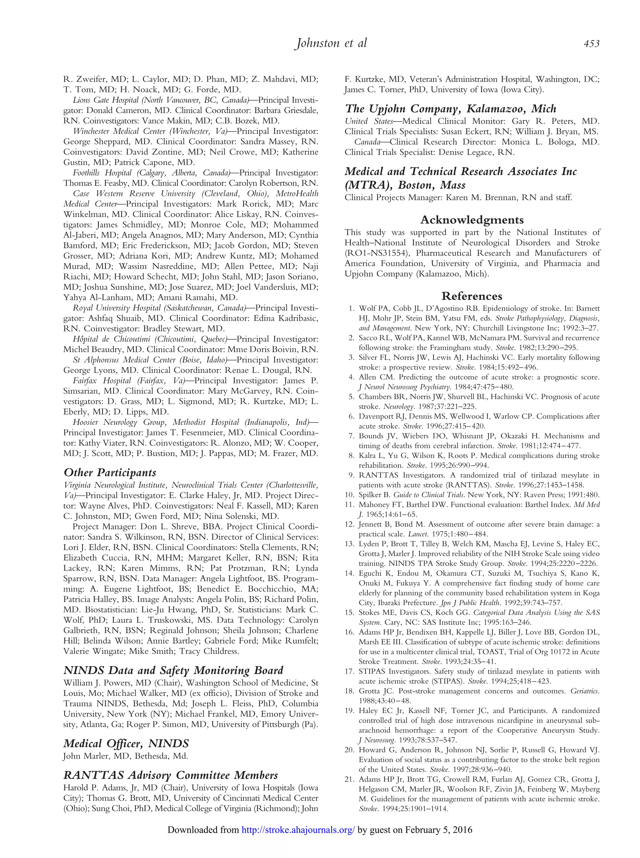 Complications of stroke | PDF