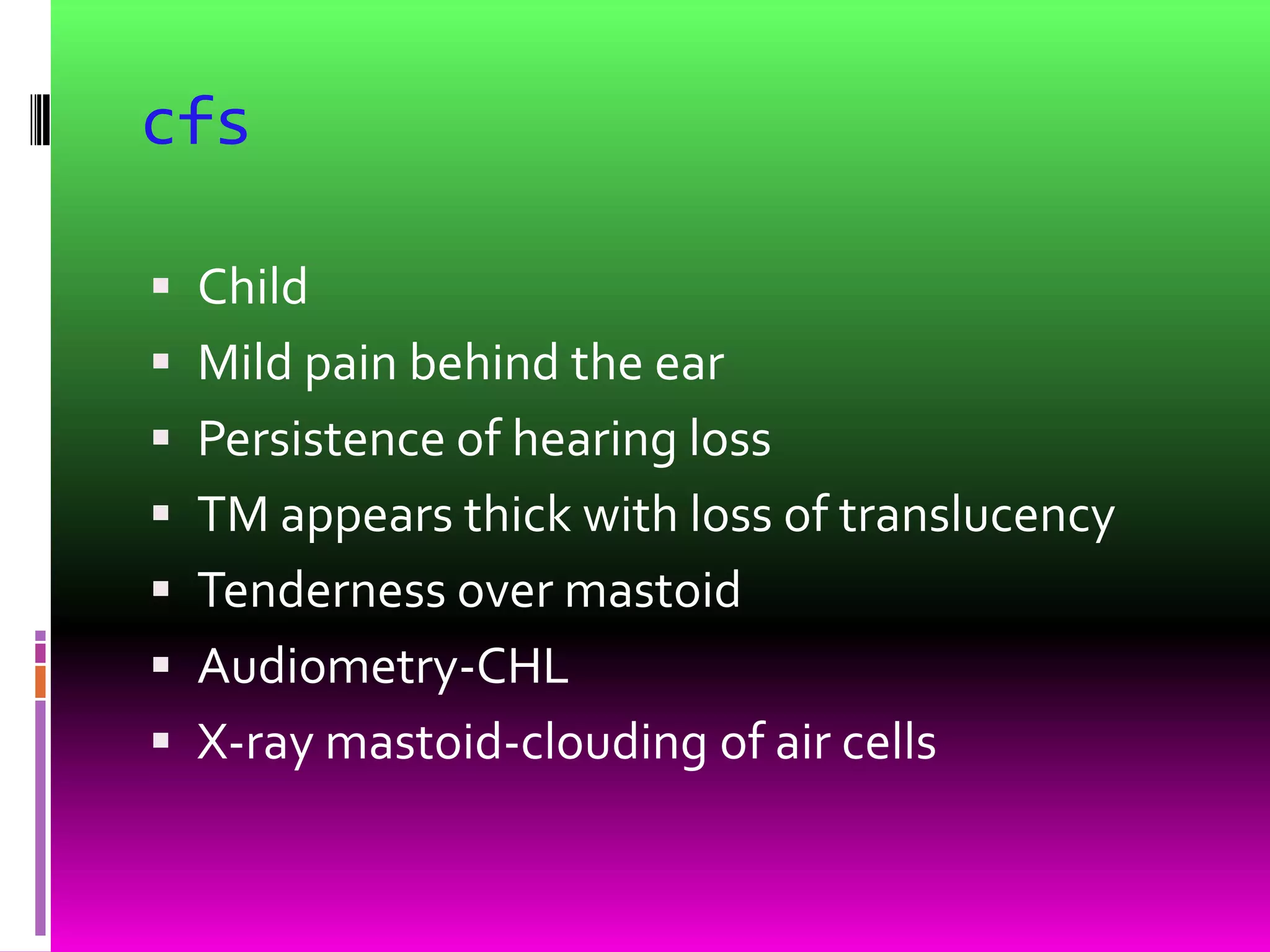 Complications of suppurative otitis media | PPSX