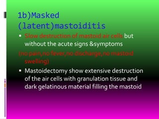 Complications of suppurative otitis media | PPSX