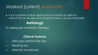 Complications of suppurative otitis media | PPTX