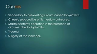 Complications of suppurative otitis media | PPTX