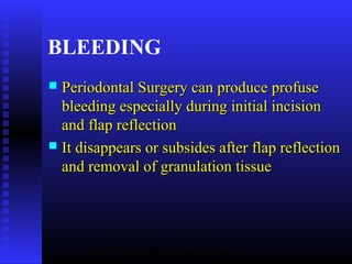Complications of periodontal surgery /certified fixed orthodontic ...