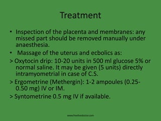 Complicationsofthethirdstageoflabour 100515015732-phpapp01 | PPTX