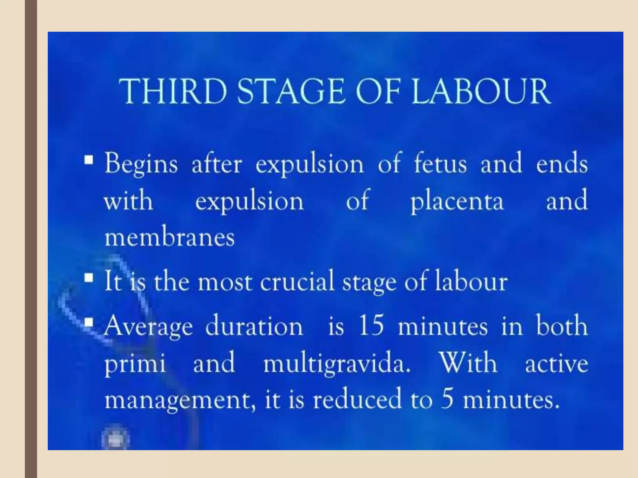 Complications of 3 rd stage of the Labour | PPTX