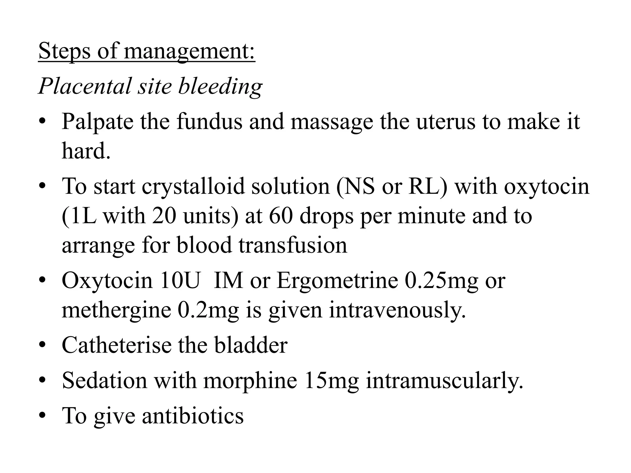 Complications of third stage of labou rppt | PPTX