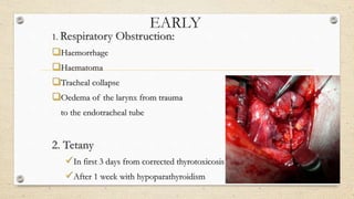 Complications of thyroidectomy | PPTX