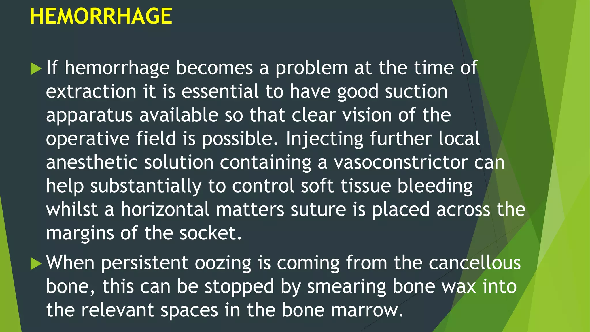 Complications of tooth extraction | PPTX