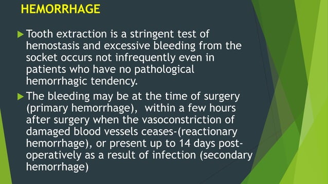 Complications of tooth extraction | PPTX