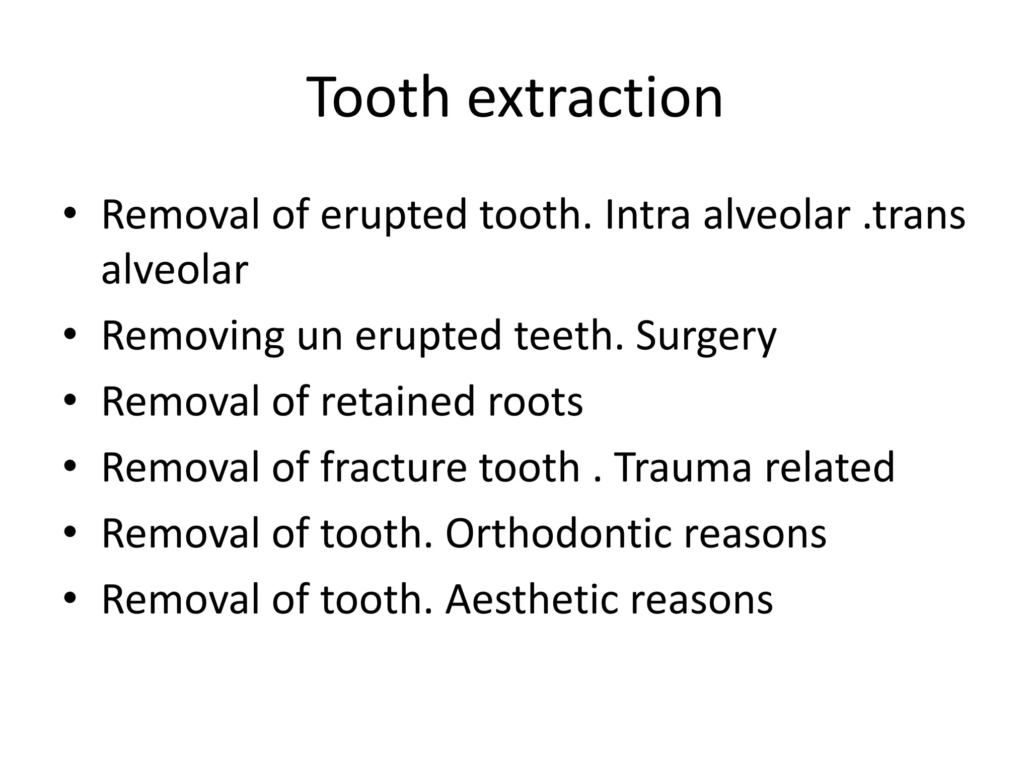 Complications of tooth Extraction.pptx | Dental Health | Diseases and ...