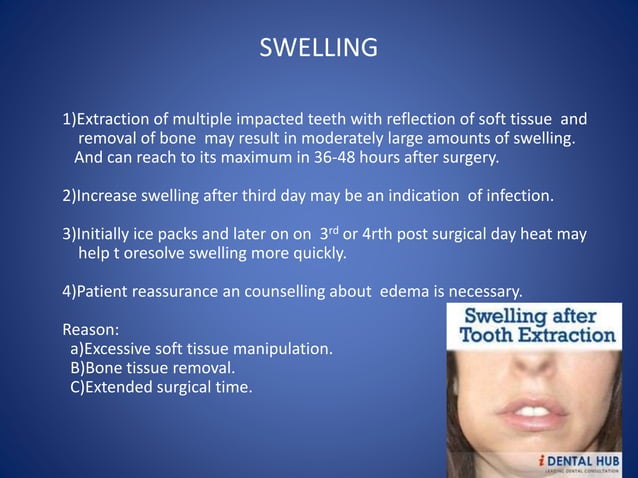 Complications of tooth extraction and its management (oral surgery ...