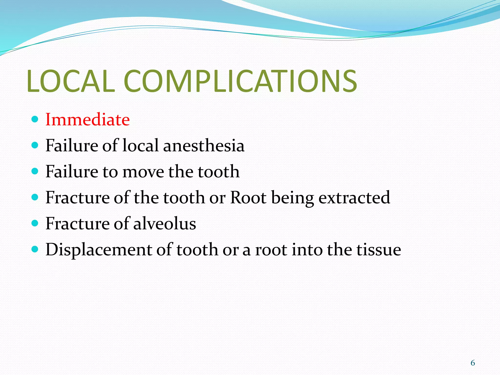 complications of tooth extraction PPT.pptx