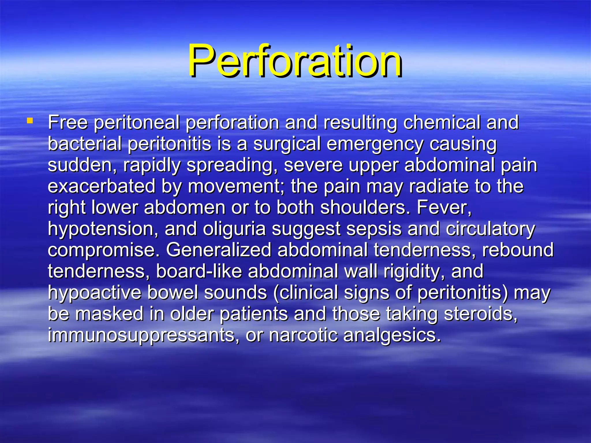 Complications of ulcer disease | PPT