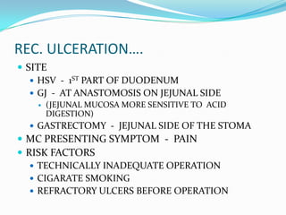Complications ofulcer surgery | PPTX